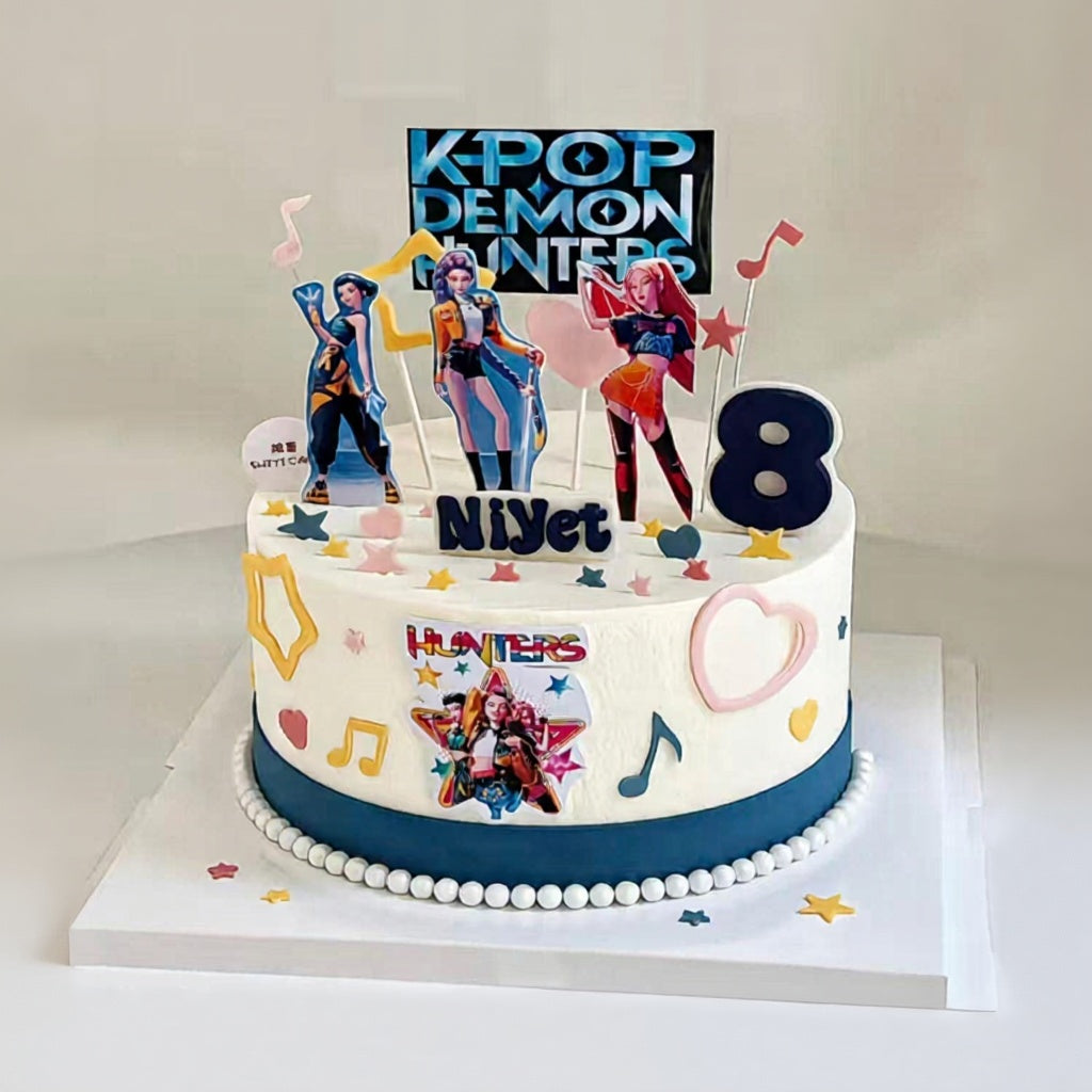 K-Pop Demon Hunter Girl Group Birthday Cake | Pastry by Good Day Baker – GoodDay Bakery
